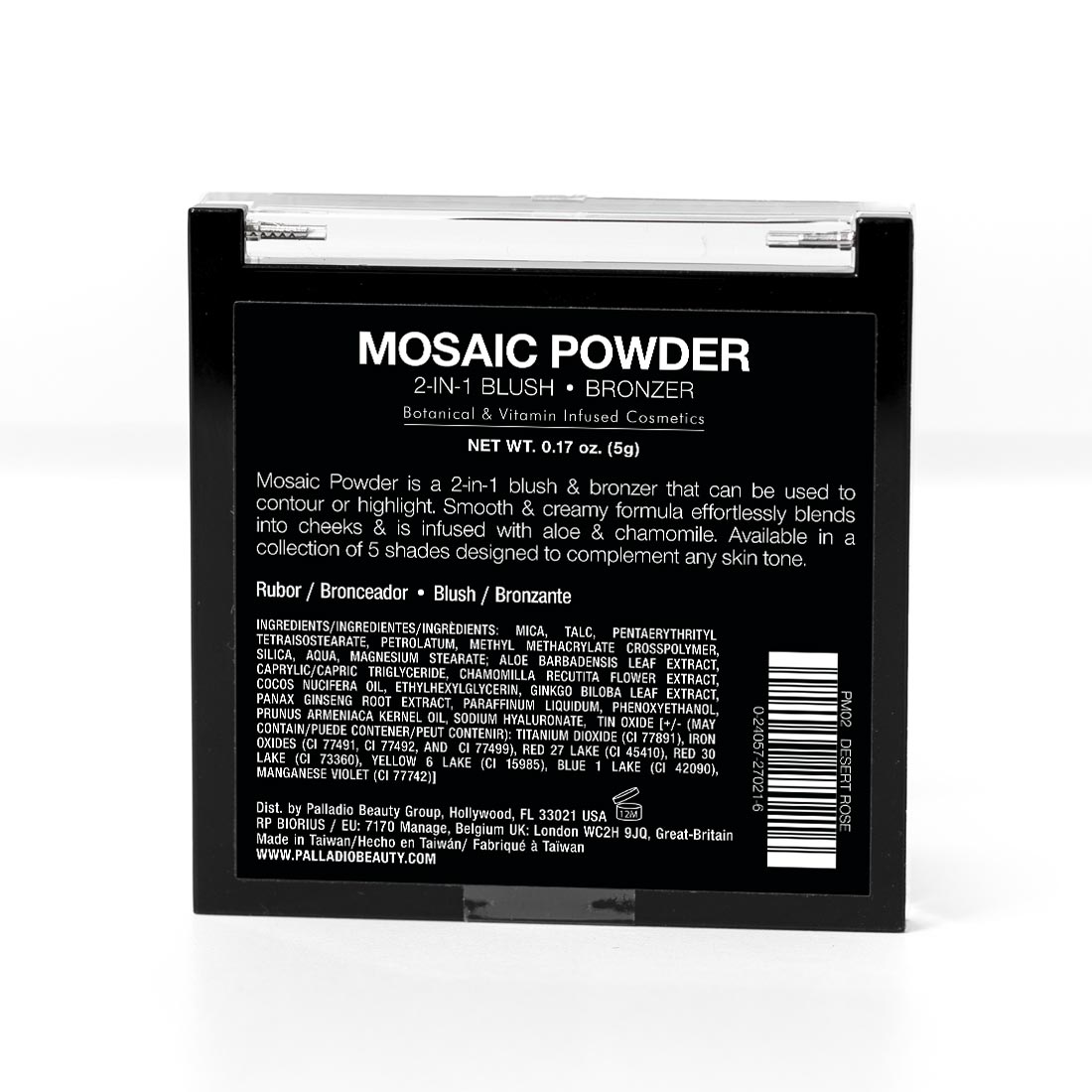 2-in-1 Blush And Bronzer | Mosaic Powder Palettes | Palladio