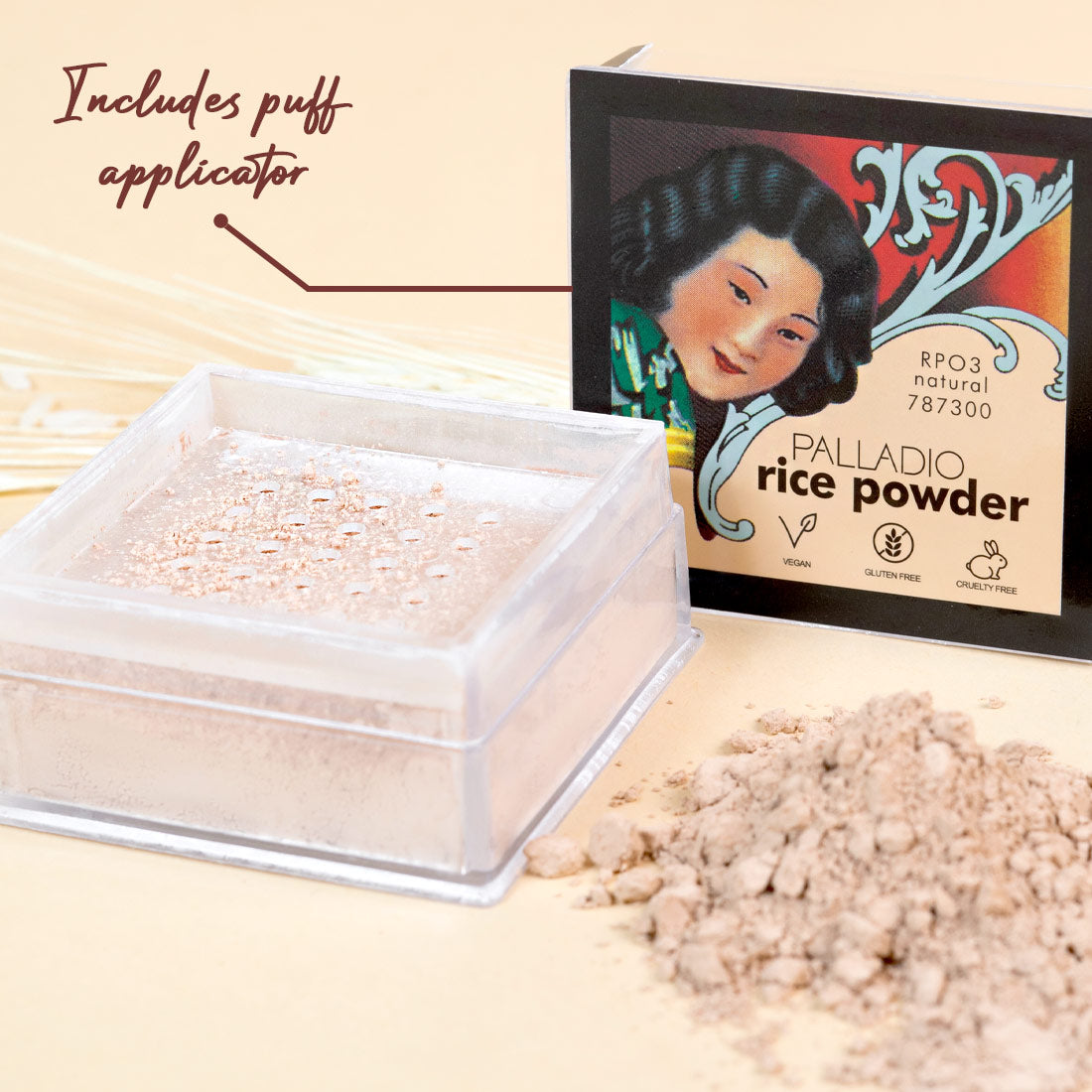 Translucent Face Powder | Rice Powder | Palladio Beauty