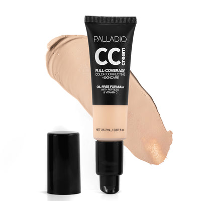 Full Coverage CC Cream | Color Correcting Foundation for Redness - Palladio