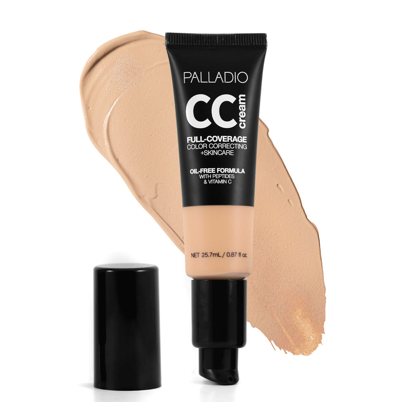 Full Coverage CC Cream | Color Correcting Foundation for Redness - Palladio