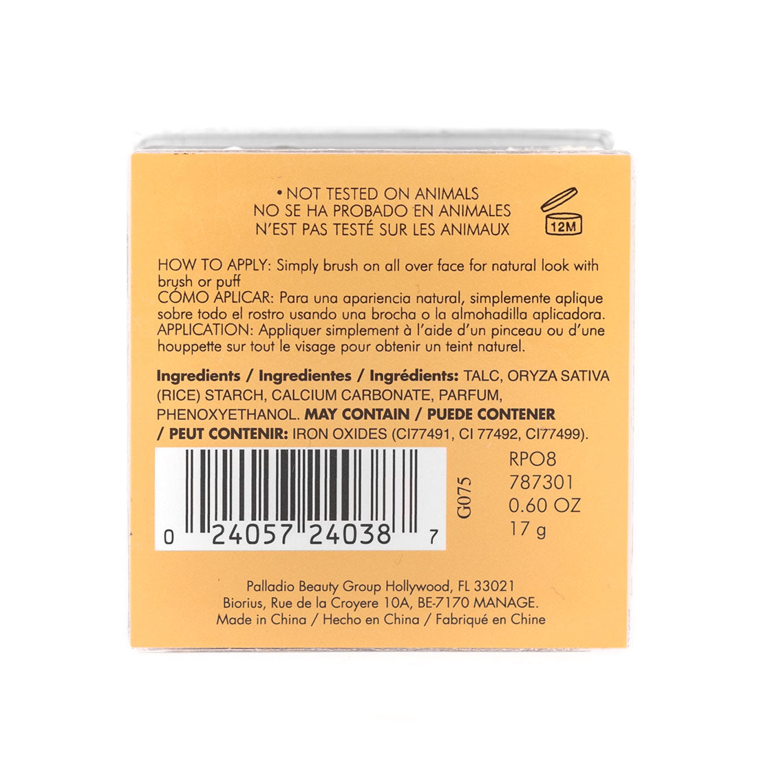 Translucent Face Powder | Rice Powder | Palladio Beauty