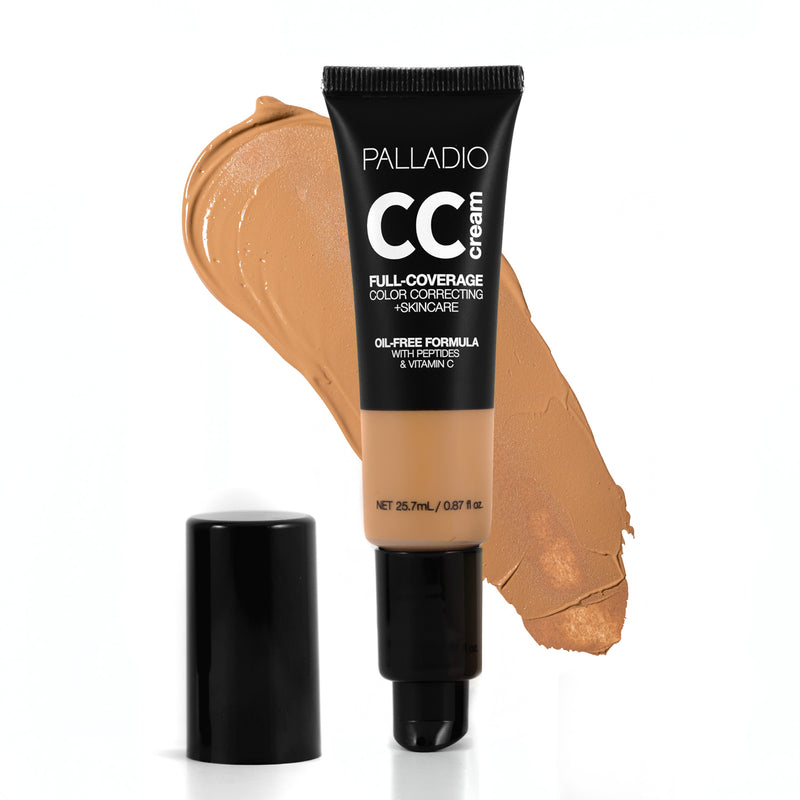 Full Coverage CC Cream | Color Correcting Foundation for Redness - Palladio